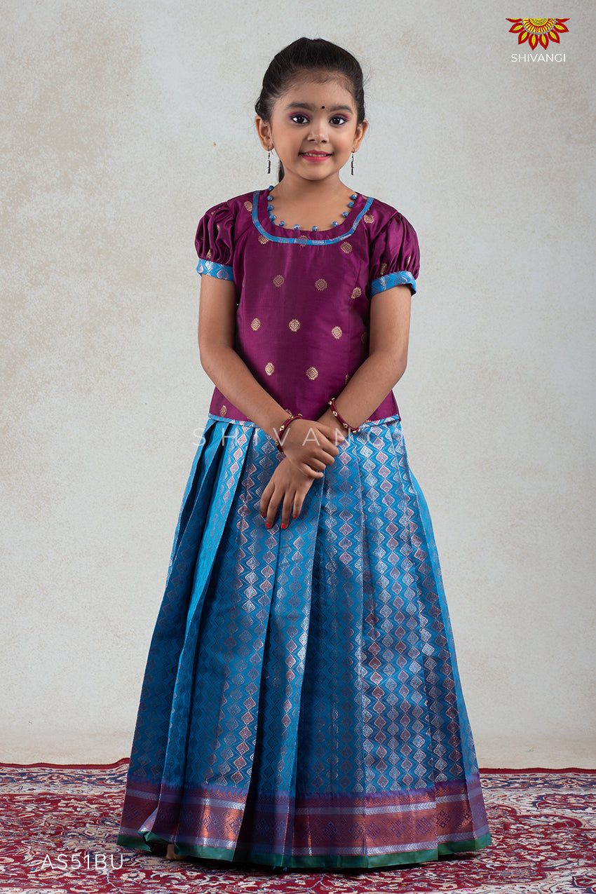 Designer pavadai sattai model for girls and ladies online